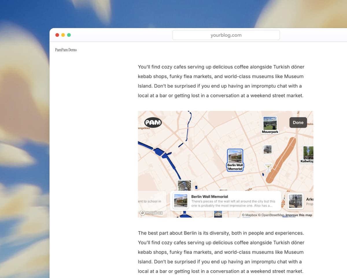 PamPam | Make your own custom maps.