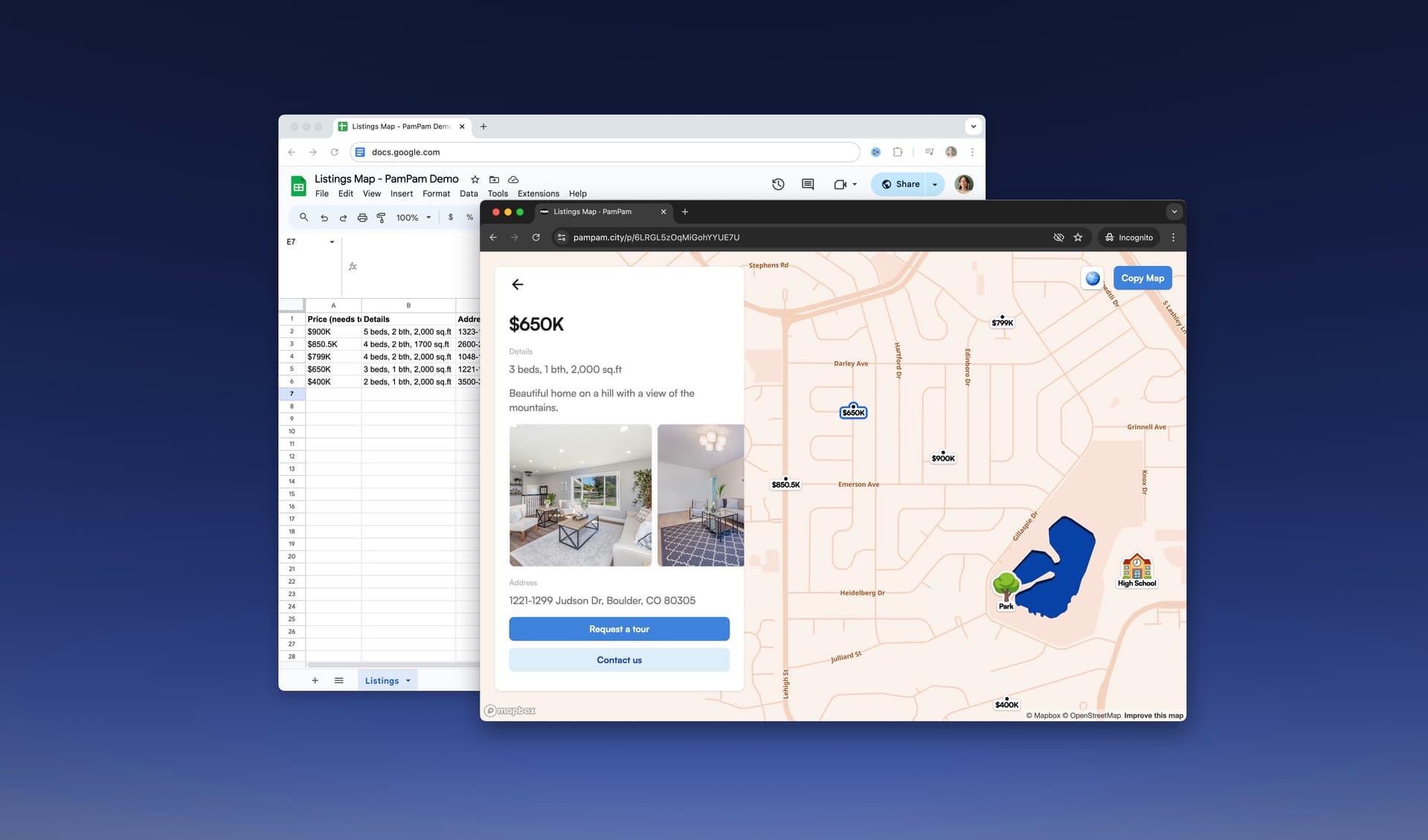 Convert Spreadsheet to Interactive Map | AI Map Maker
